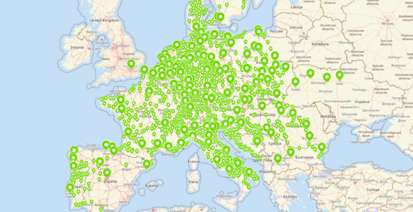 carte stations flixbus - Oh et Puis...